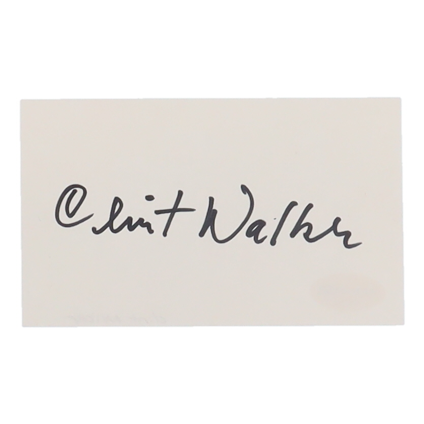 Clint Walker Signed Index Card (AutographCOA) | Pristine Auction