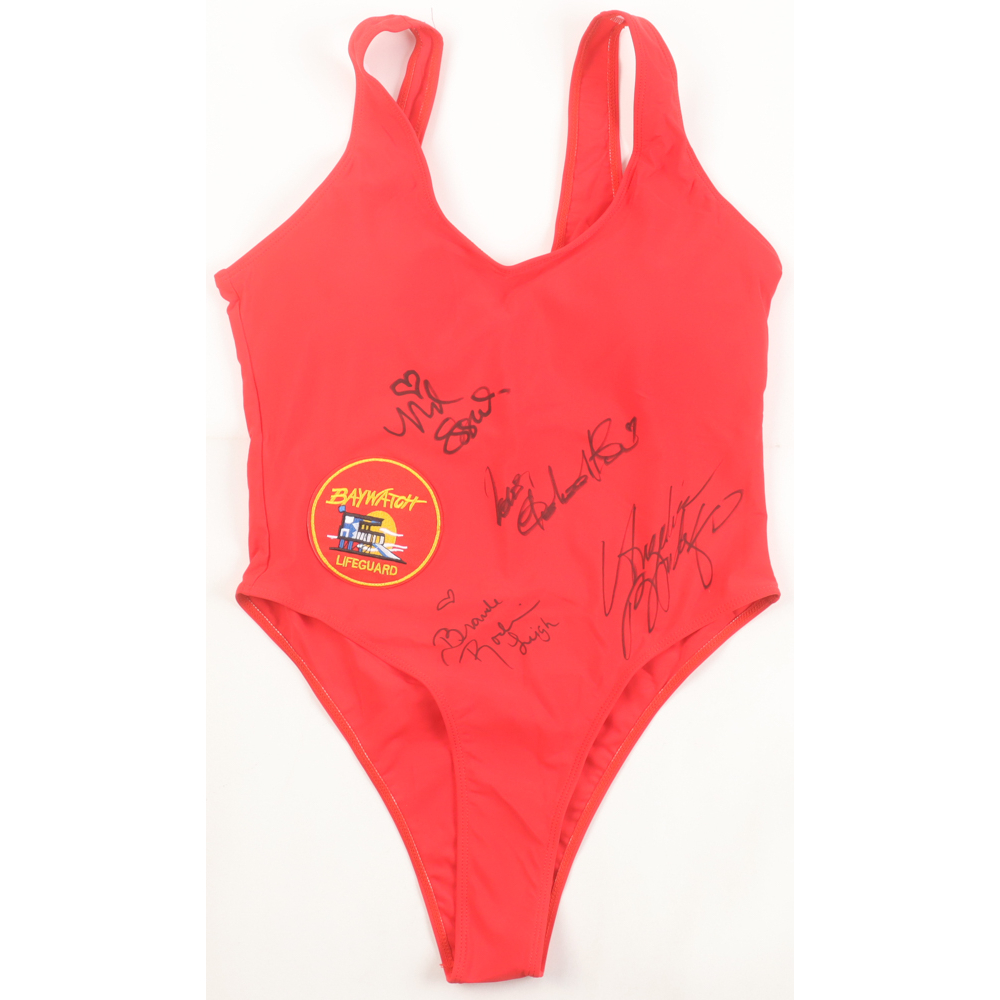 "Baywatch" Swimsuit Signed By (4) With With Geena Lee Nolin, Brande ...