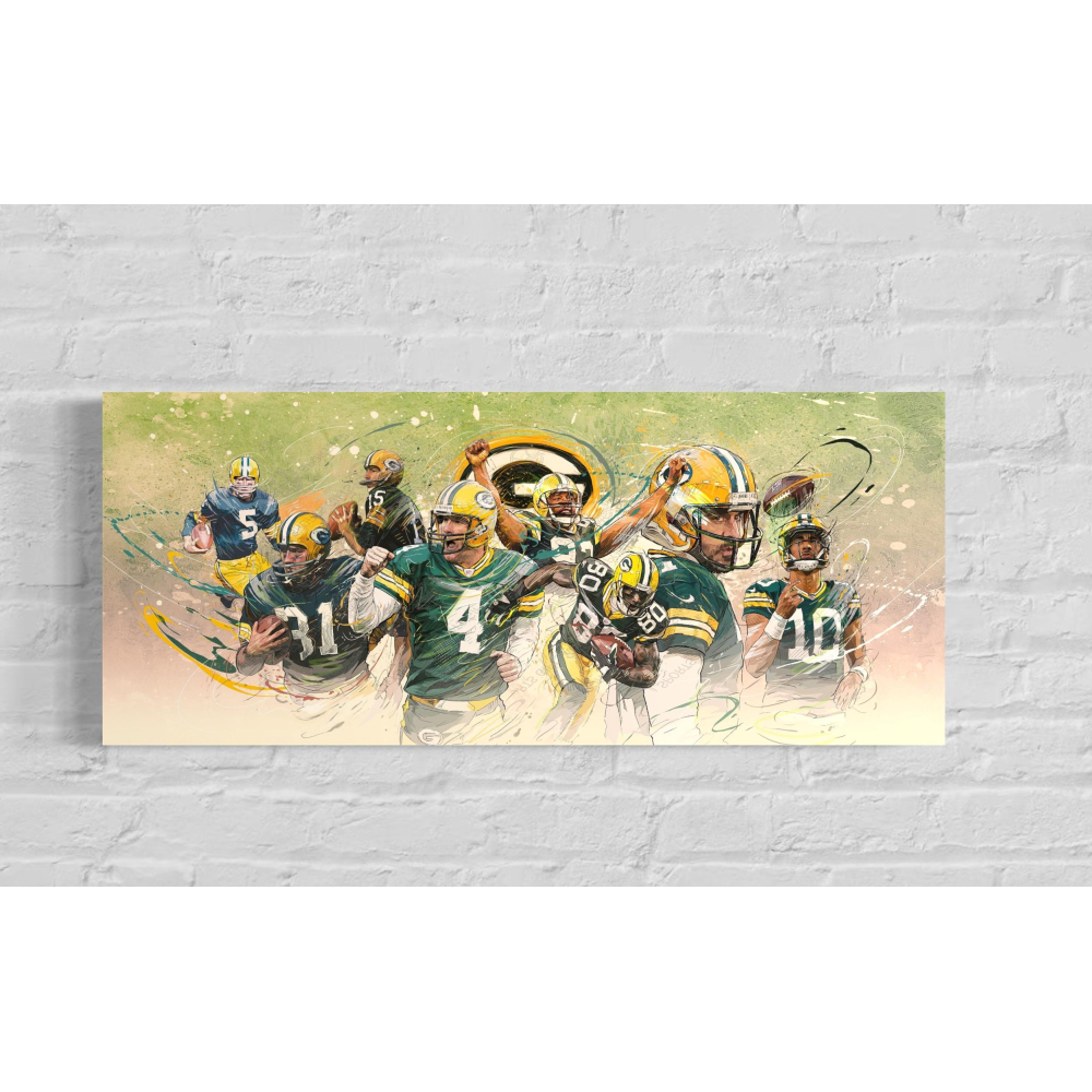 Packer Greats Custom 14x30 Canvas | Pristine Auction