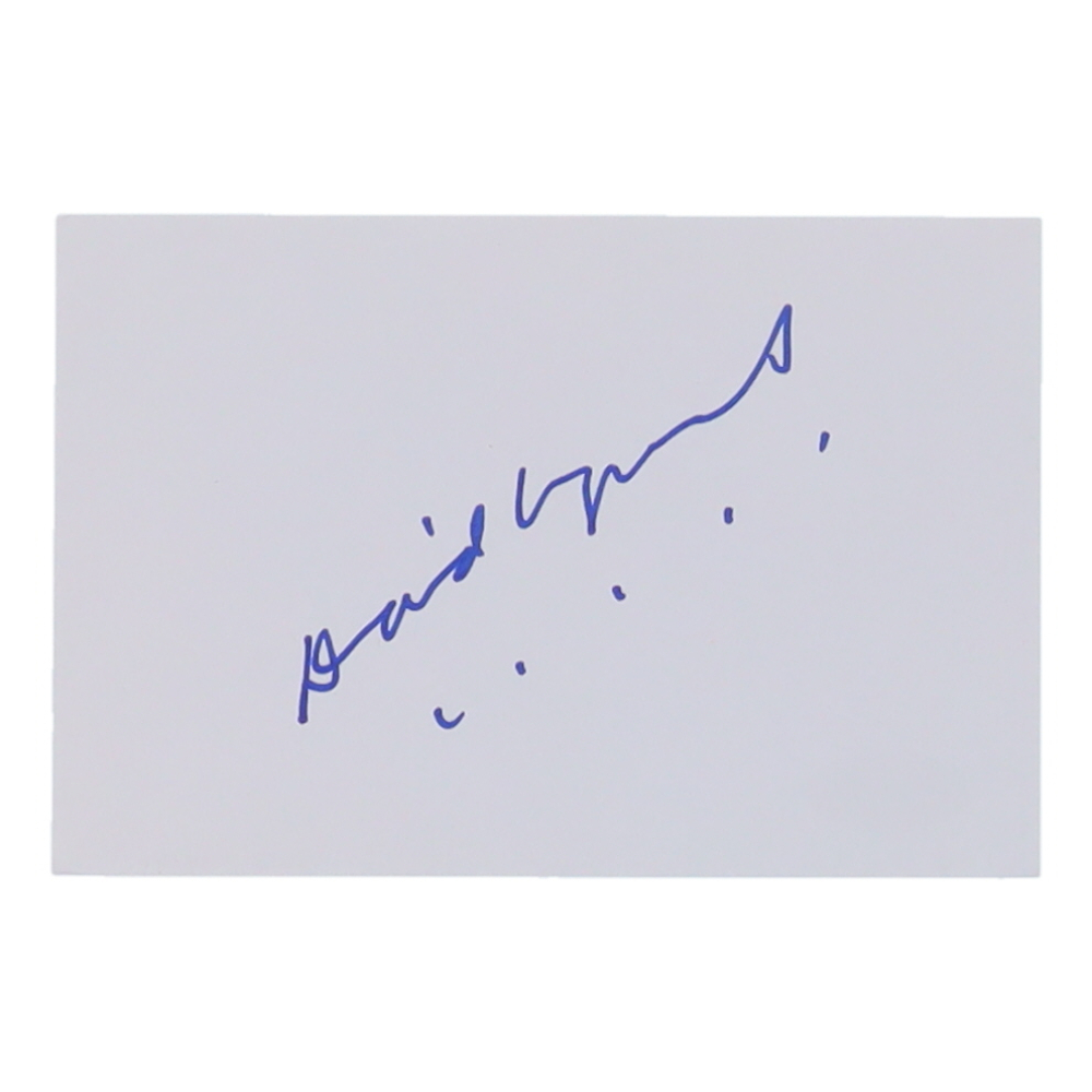 David Lynch Signed Index Card (AutographCOA) | Pristine Auction
