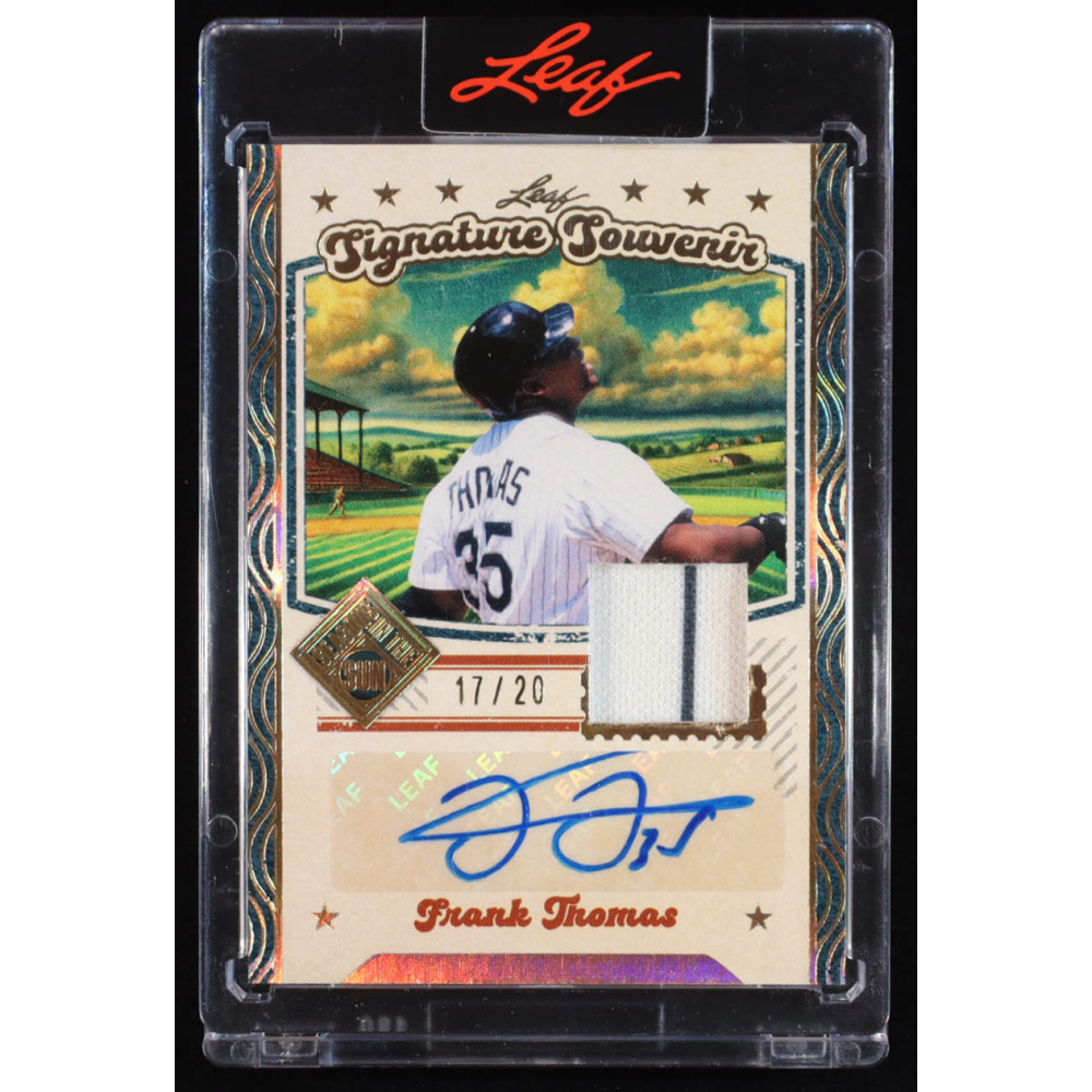 Frank Thomas Signed 2025 Leaf Season In The Sun Signature Souvenir ...