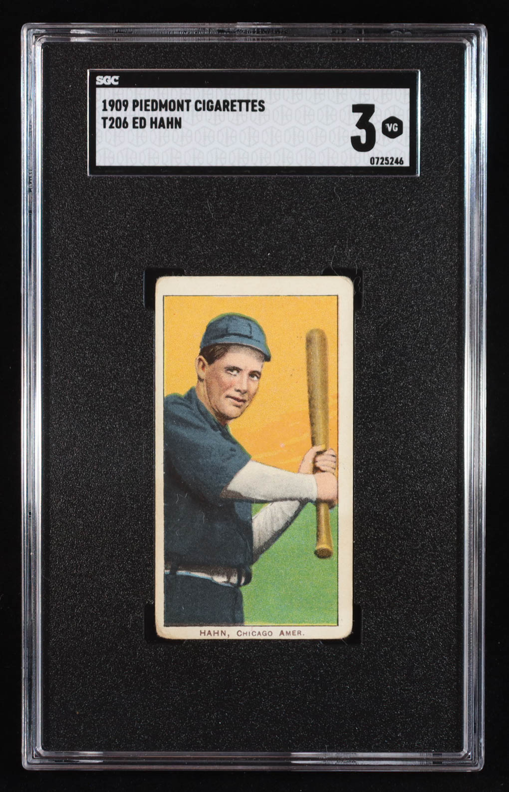 Ed Hahn 1909 Piedmont Cigarettes #T206 (SGC 3) | Pristine Auction