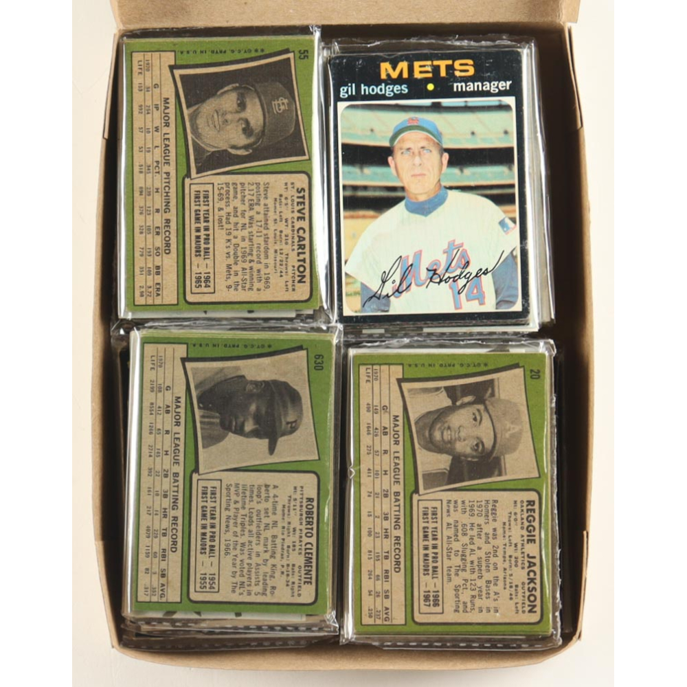 1971 Topps Baseball Cello Fun Pack Vending Box with (20) Packs ...