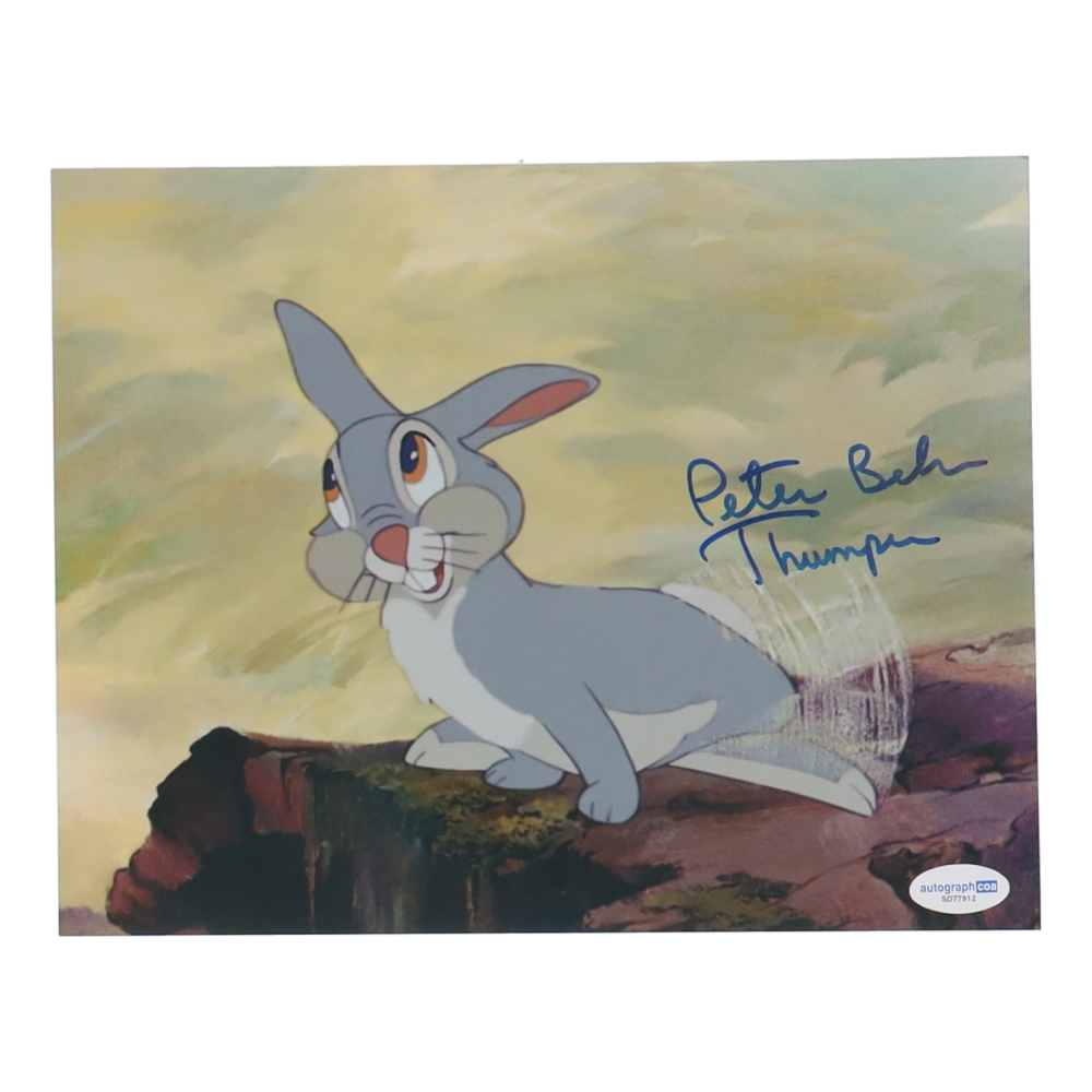 Peter Behn Signed "Bambi" 8x10 Photo Inscribed "Thumper" (AutographCOA) | Pristine Auction