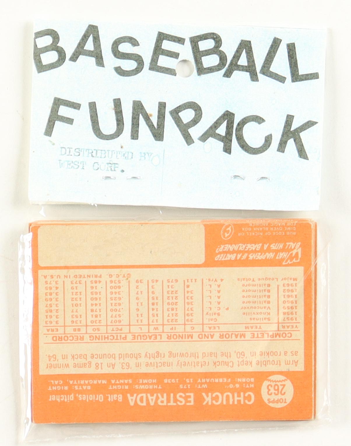 1964 Topps Baseball Card Fun Pack with (10) Cards | Pristine Auction