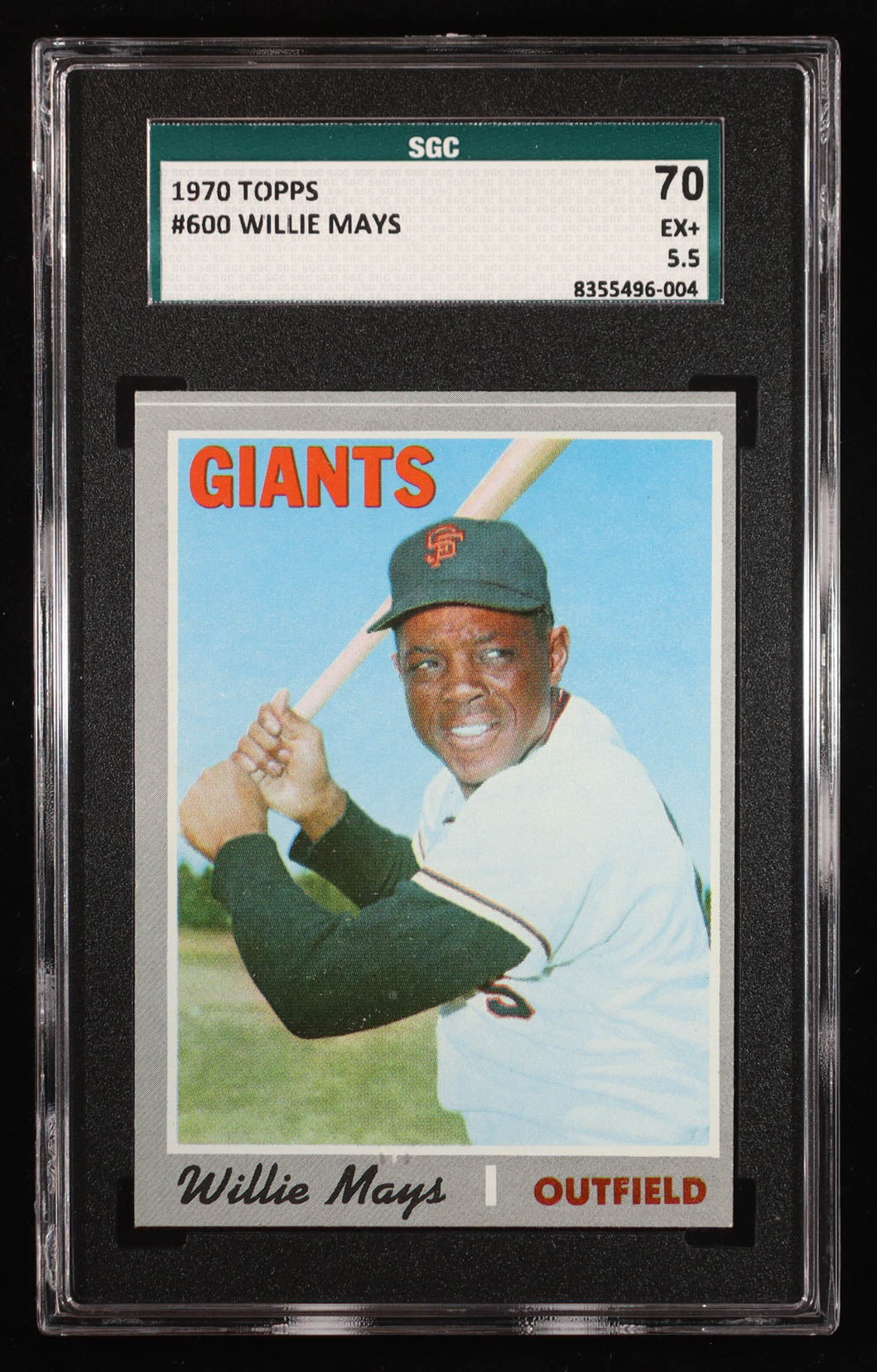 Willie Mays 1970 Topps #600 (SGC 5.5) | Pristine Auction