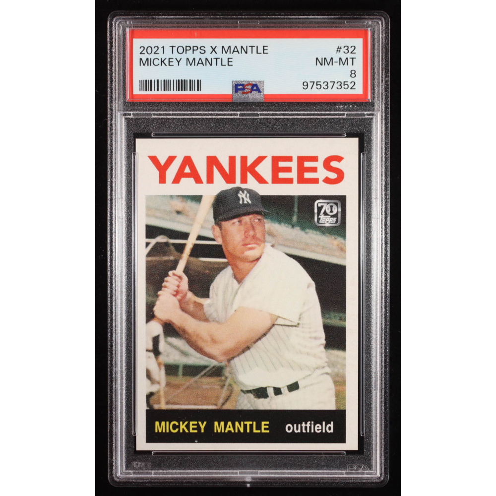 Mickey Mantle 2021 Topps X Mickey Mantle #32 / 1964 Topps (PSA 8 ...
