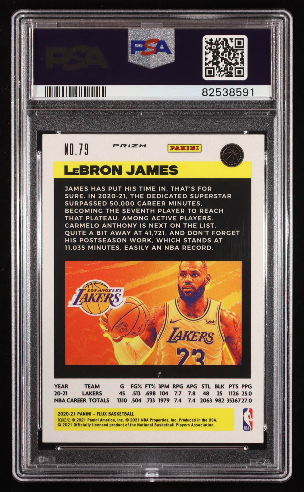 LeBron James 2020-21 Panini Flux Factory Pulsar #79 (PSA 10) | Pristine ...