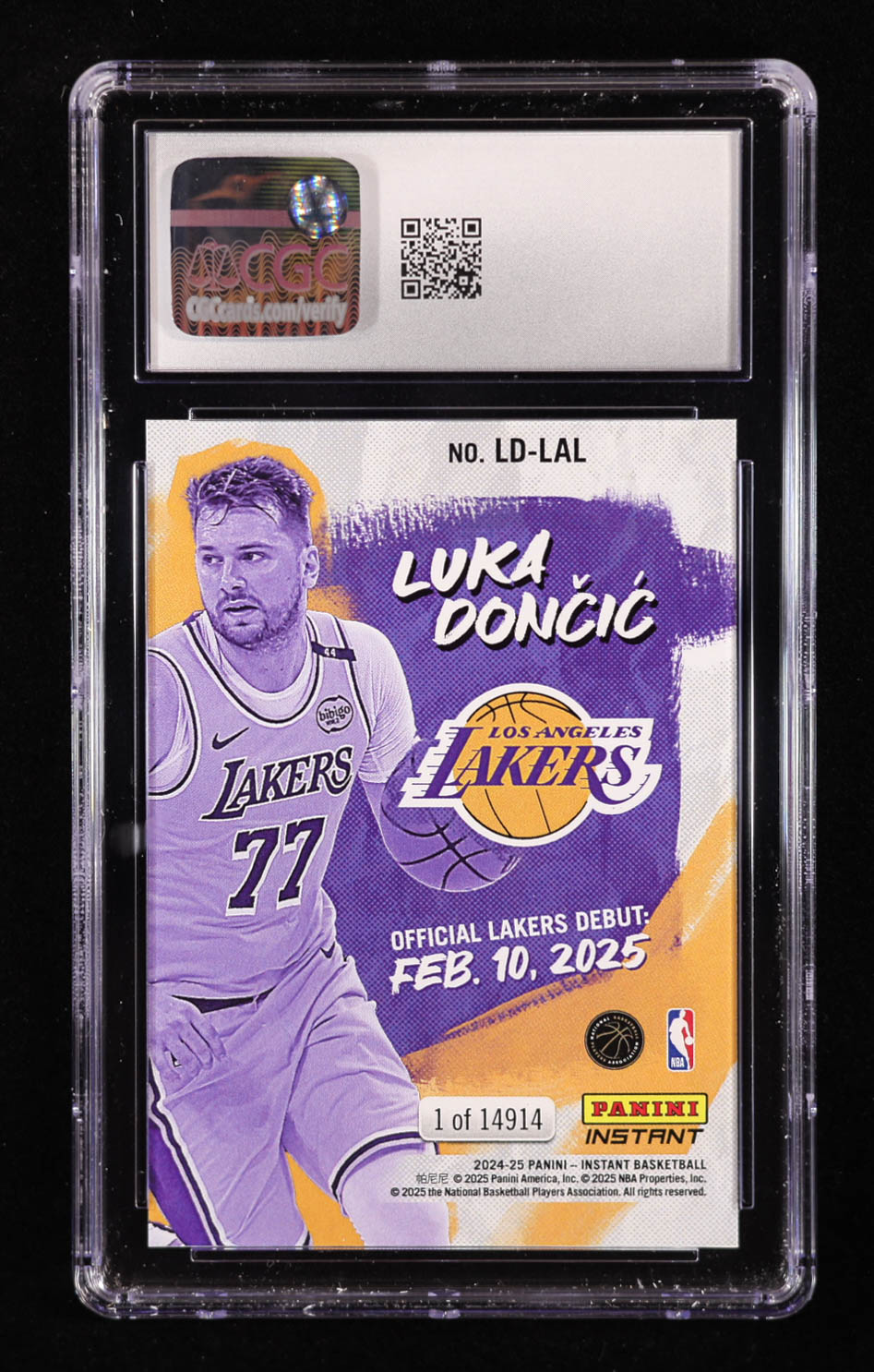 Luka Doncic 2024-25 Panini Instant #LDLAL (CGC 9) | Pristine Auction
