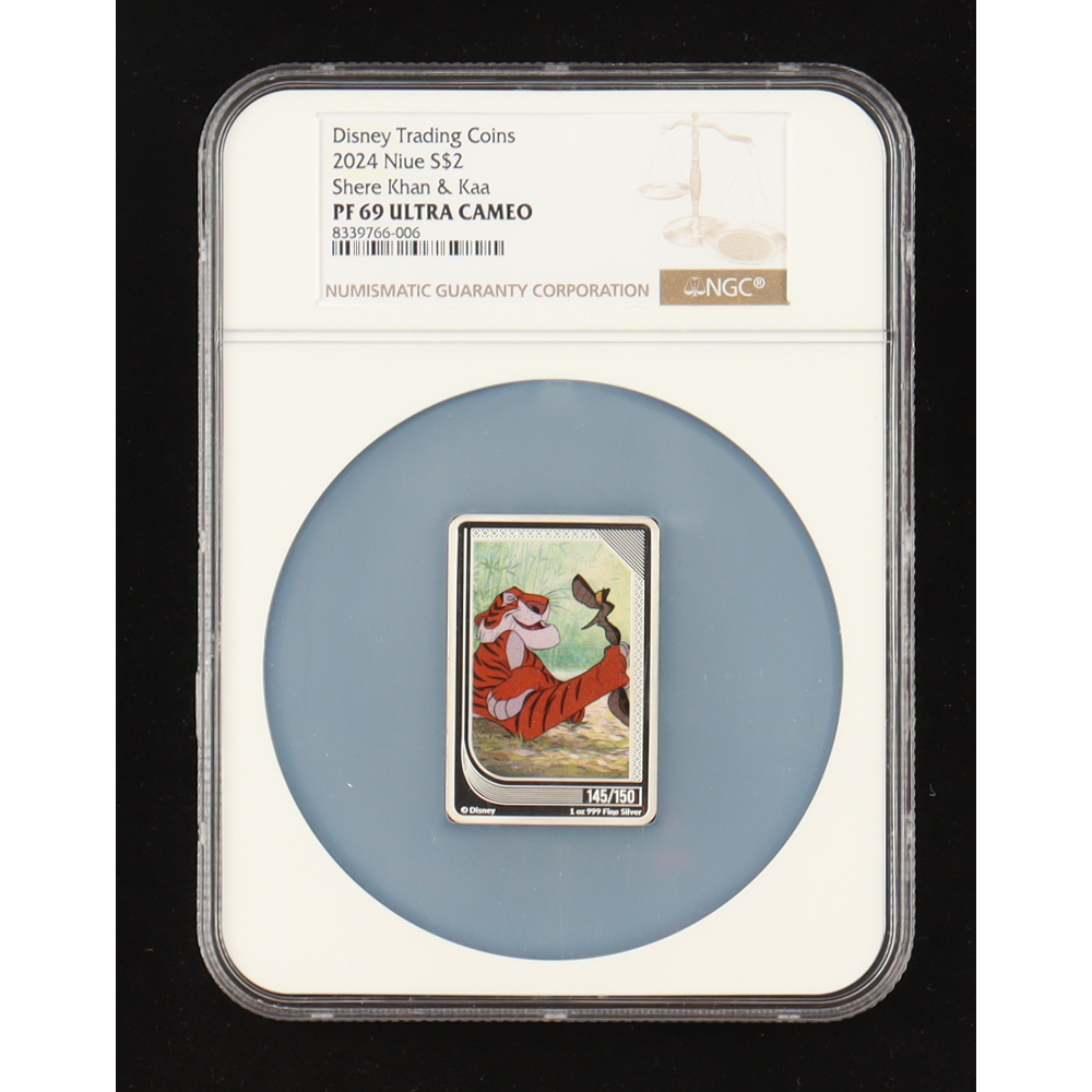 2024 Niue Colorized Fine Silver $2 Disney Trading Coin - Shere Khan ...