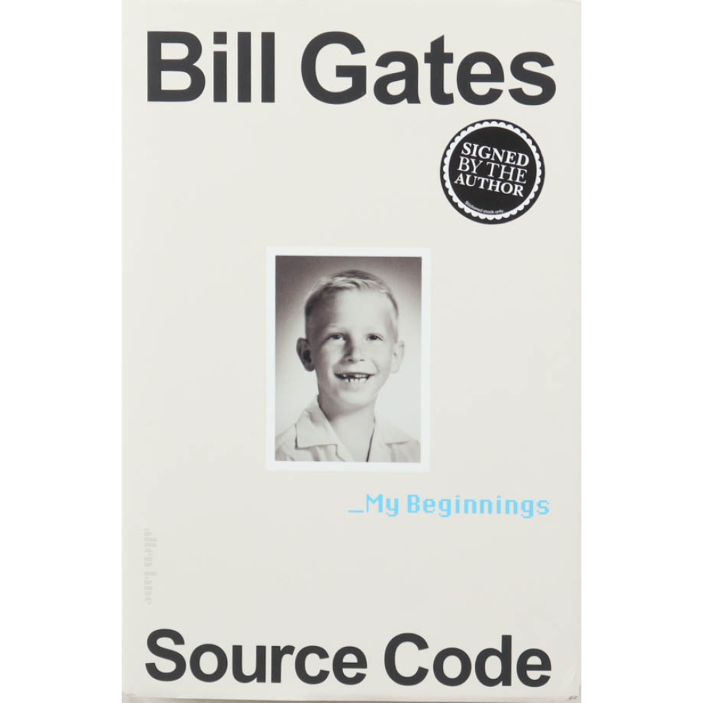Bill Gates Signed "Source Code: My Beginnings" Hardcover Book (JSA ...