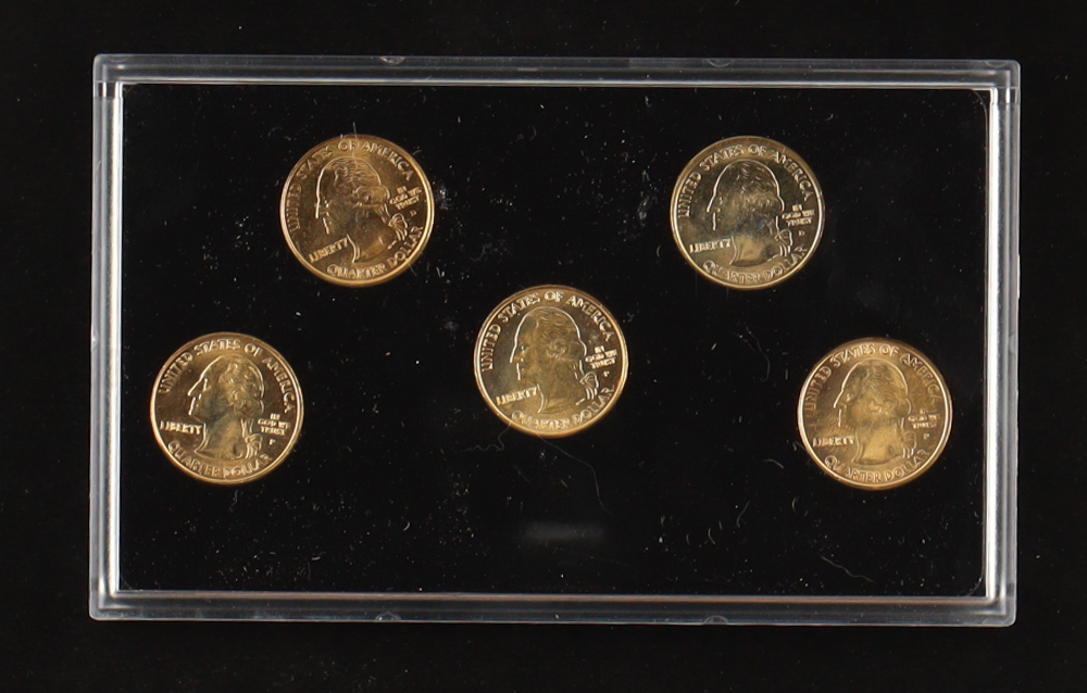 2000 United States Mint Millennium Gold Edition 50 State Quarters Proof ...