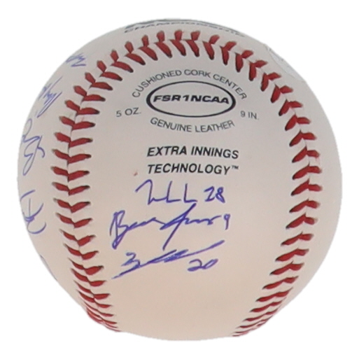 NCAA Championship Baseball Signed By (10) Including Kade Snell & Bryce ...