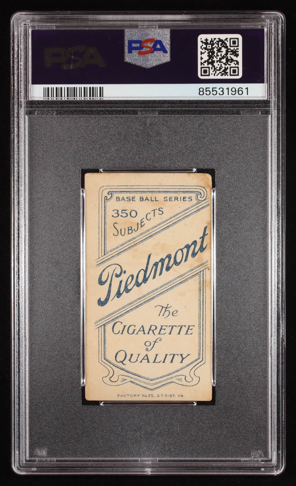 Bob Groom 1909-11 Piedmont Cigarettes #T206 (PSA 3) | Pristine Auction