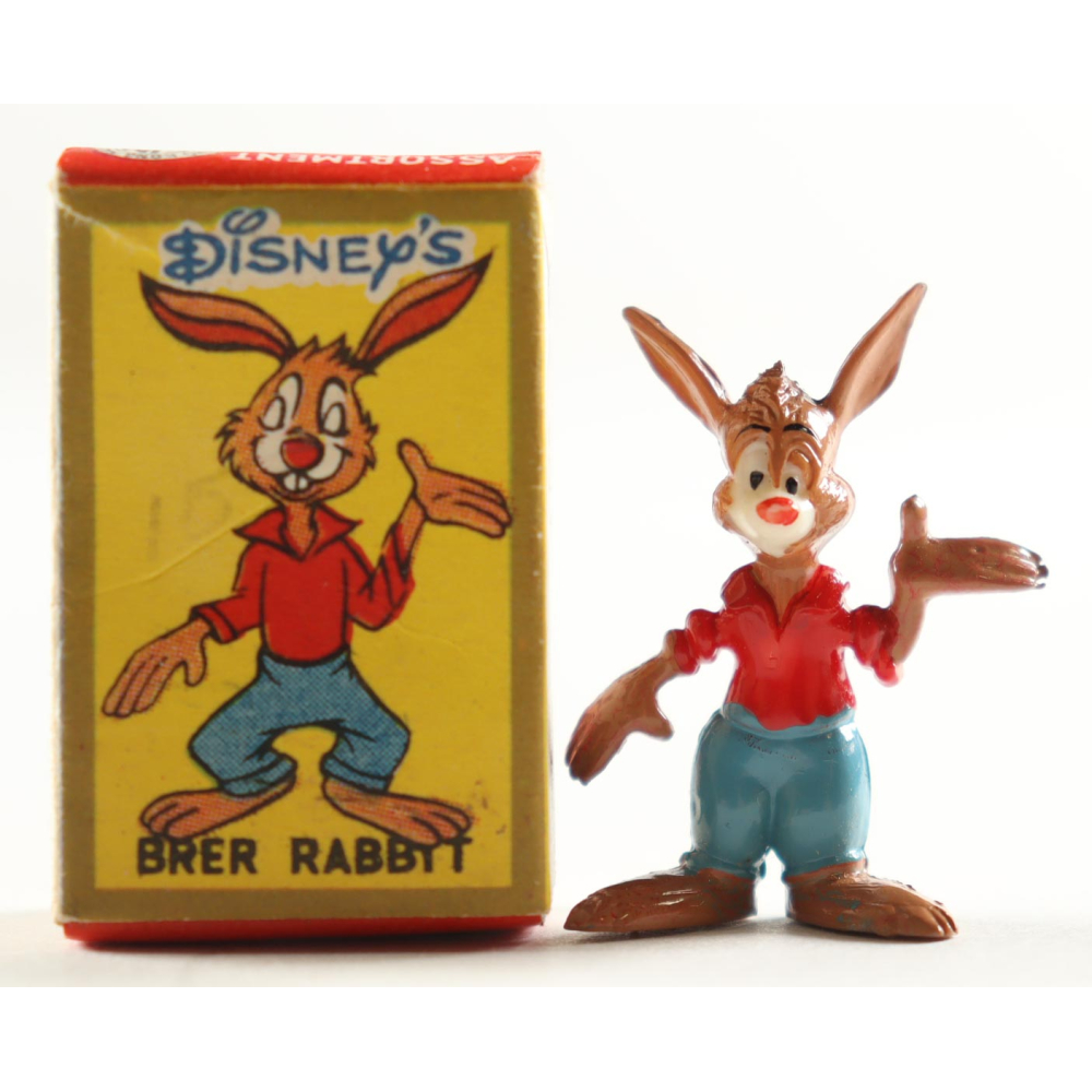 Vintage 1960s Disney Brer Rabbit Miniature Figurine with Poster and ...