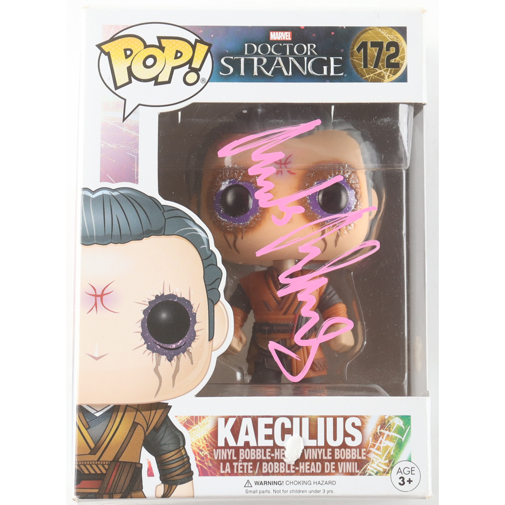 Mads Mikkelsen Signed "Doctor Strange" #172 Ancient One Bobble-Head Funko Pop! Vinyl Figure (JSA ...