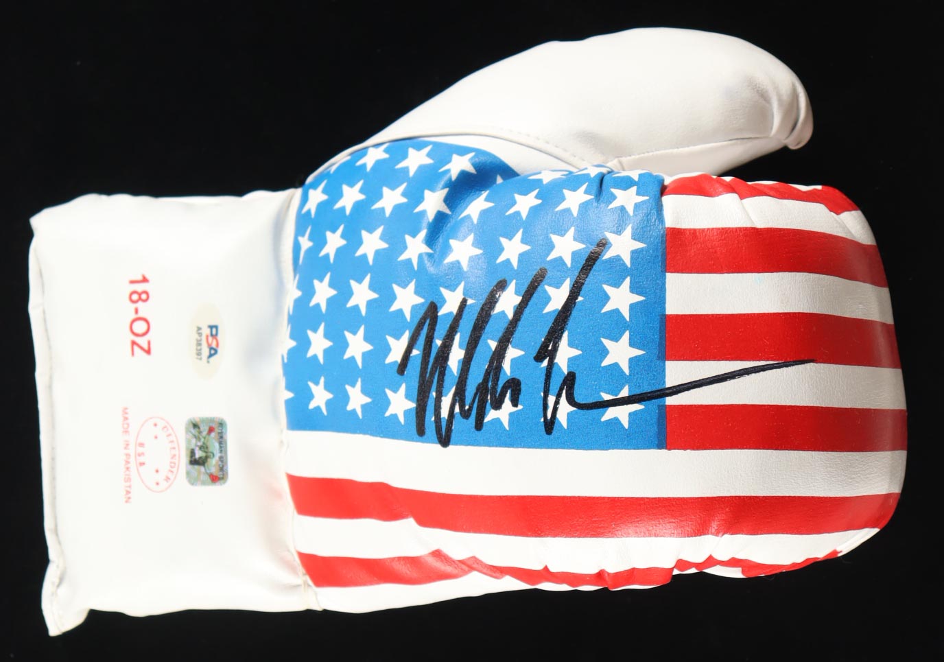 Mike Tyson Signed USA Boxing Glove with Everlast Wrist Wrap & Acrylic ...