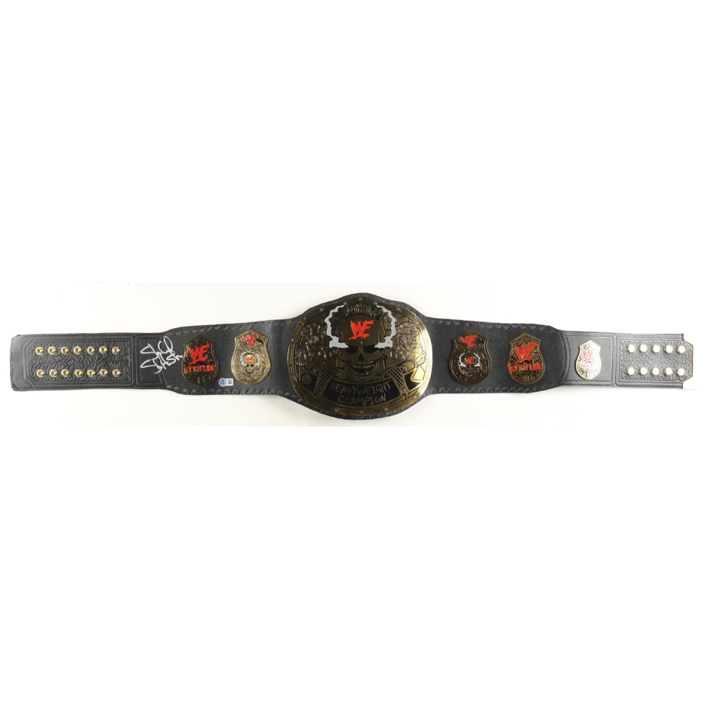 "Stone Cold" Steve Austin Signed Full-Size World Heavyweight Wrestling ...