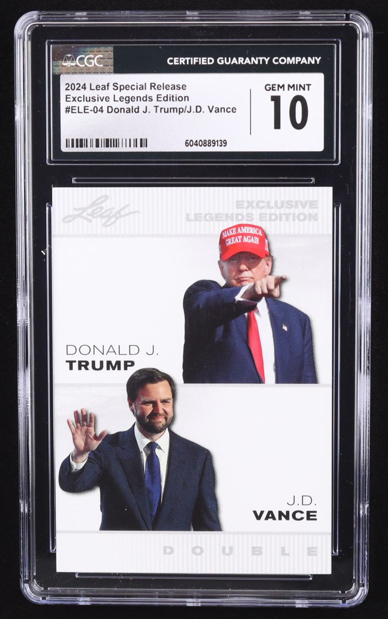 Donald J. Trump / J.D. Vance 2024 Leaf Special Release Exclusive ...