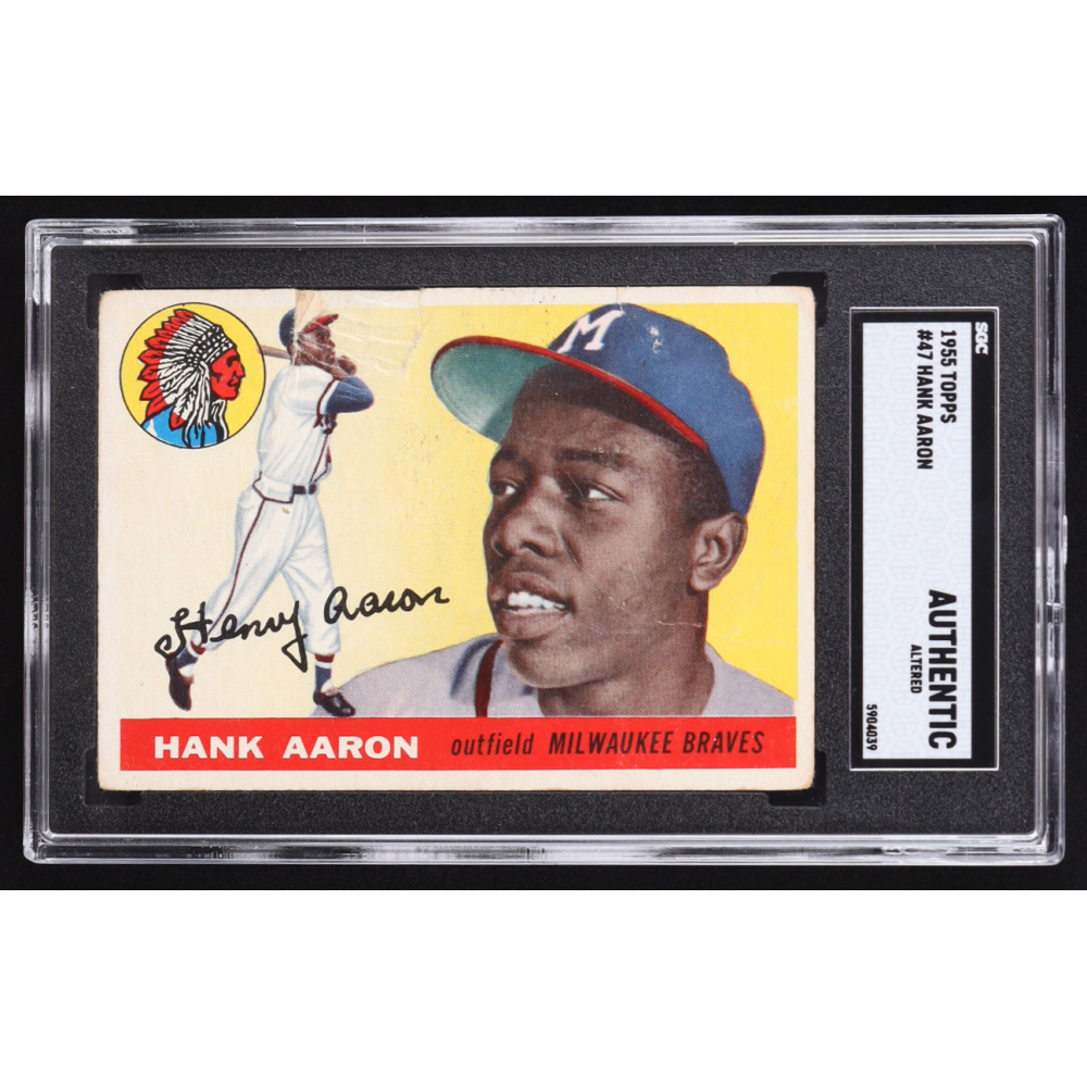 Hank Aaron 1955 Topps #47 (SGC) | Pristine Auction
