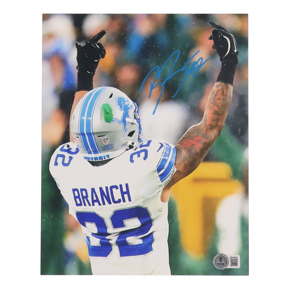 Brian Branch Signed Lions 8x10 Photo (Beckett) | Pristine Auction