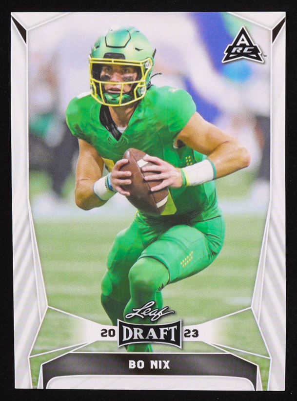 Bo Nix 2024 Leaf Draft #32 RC | Pristine Auction
