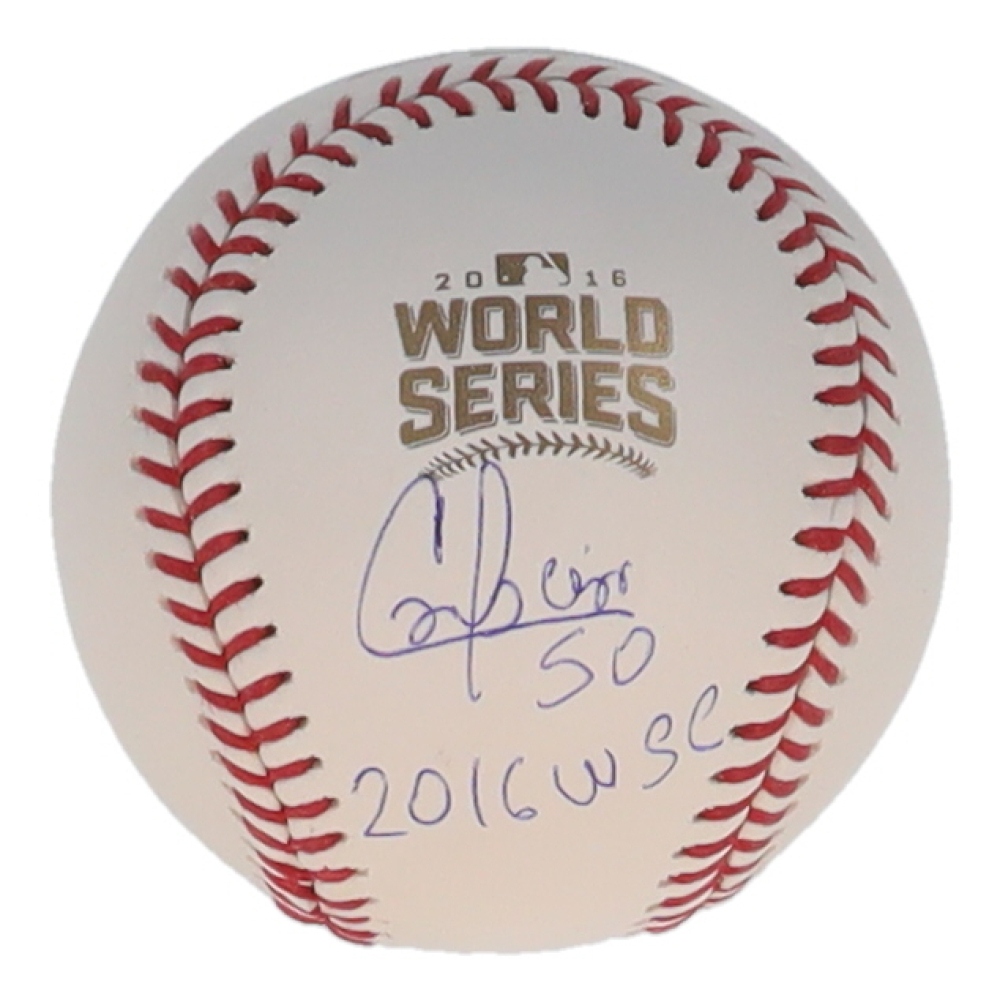 Gerardo Concepcion Signed 2016 World Series Logo Baseball Inscribed ...