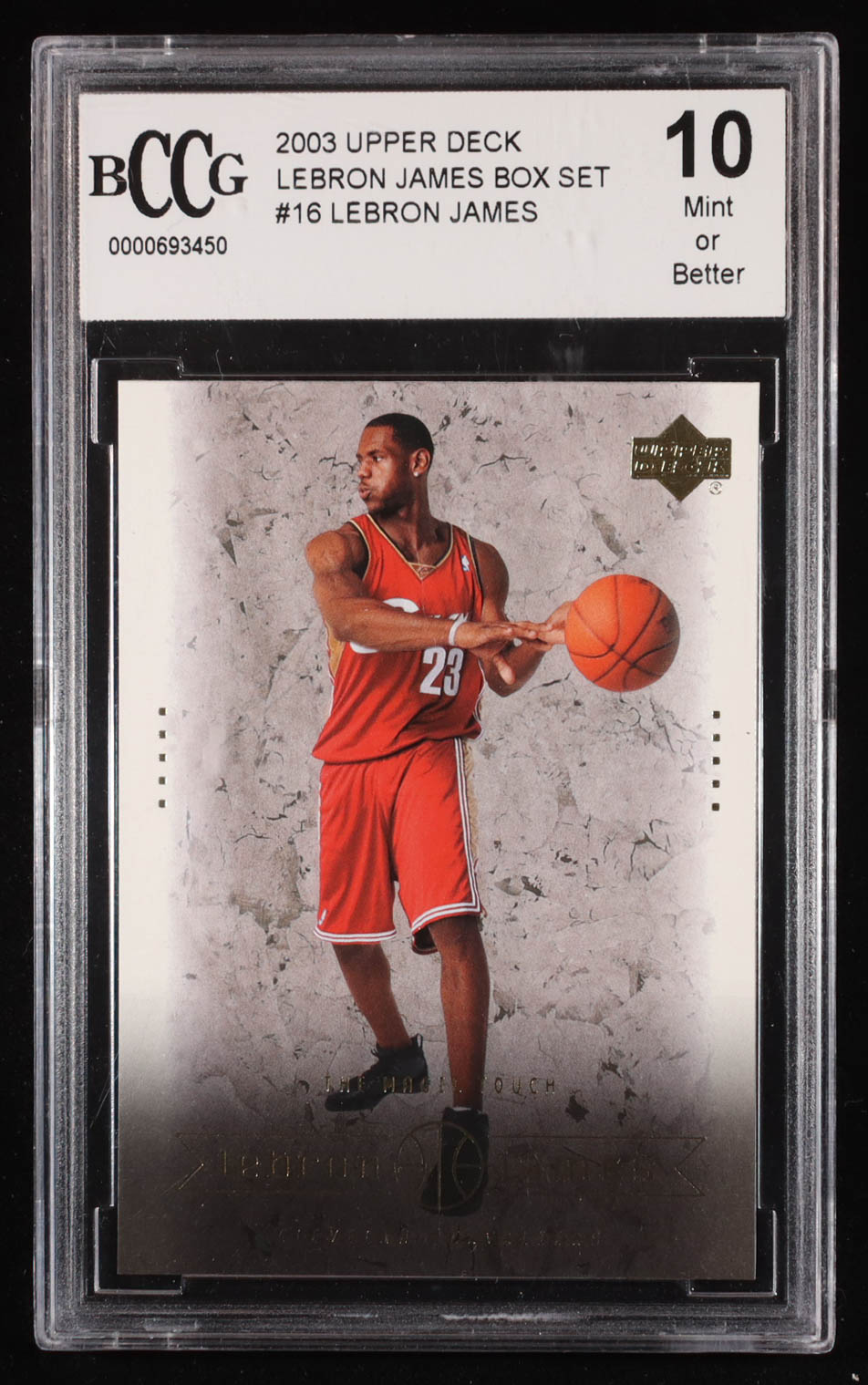 LeBron James 2003 Upper Deck LeBron James Box Set #16 RC (BCCG 10) | Pristine Auction