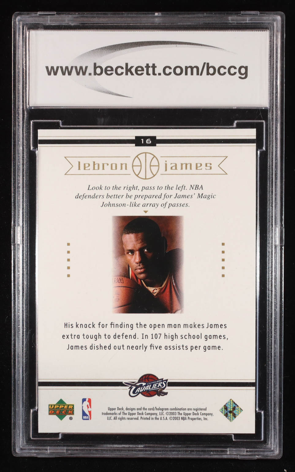 LeBron James 2003 Upper Deck LeBron James Box Set #16 RC (BCCG 10) | Pristine Auction