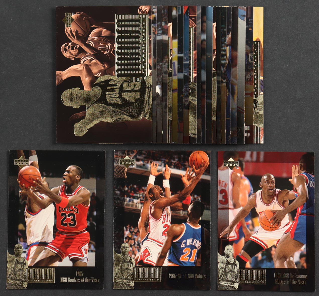 Michael Jordan 1996 Upper Deck Jordan Collection Jumbo Set with (24 ...
