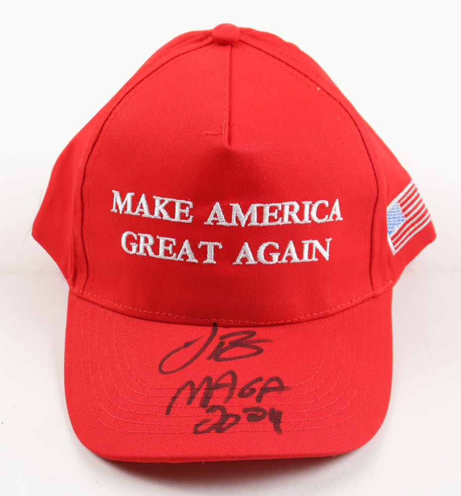 Le'Veon Bell Signed "Make America Great Again" Adjustable Hat Inscribed ...
