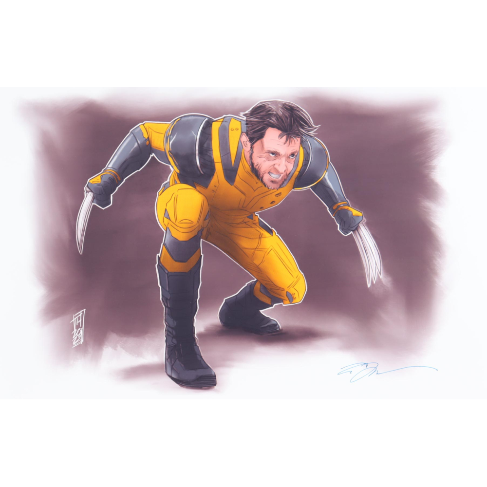Tom Hodges Signed "Wolverine" 11x17 Art Print | Pristine Auction
