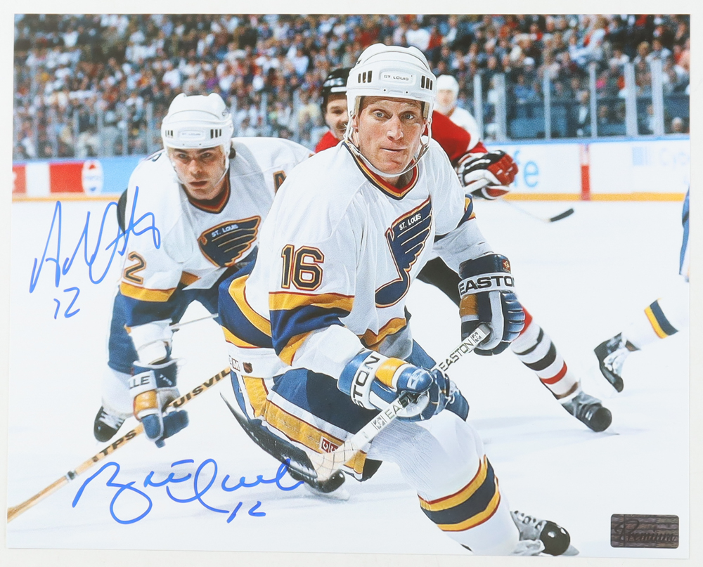 Brett Hull & Adam Oates Signed Blues 8x10 Photo (Premium Autographs ...