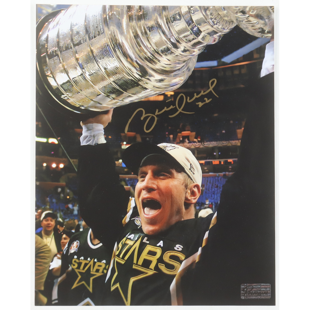 Brett Hull Signed Stars 8x10 Photo (Premium Autographs) | Pristine Auction