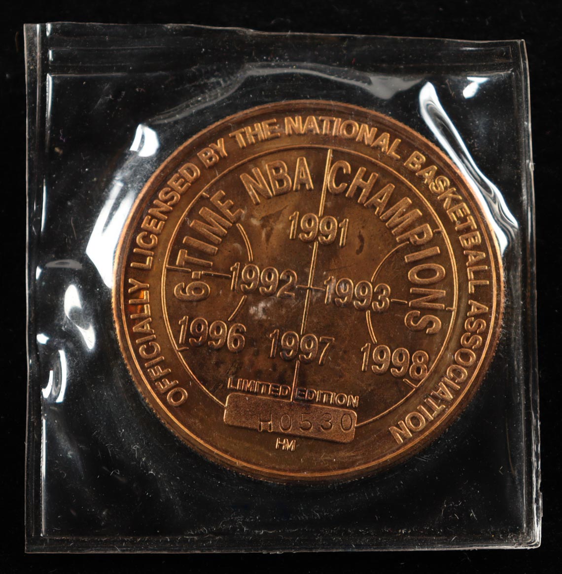 Chicago Bulls Six Time NBA Champions Highland Mint Commemorative Coin ...