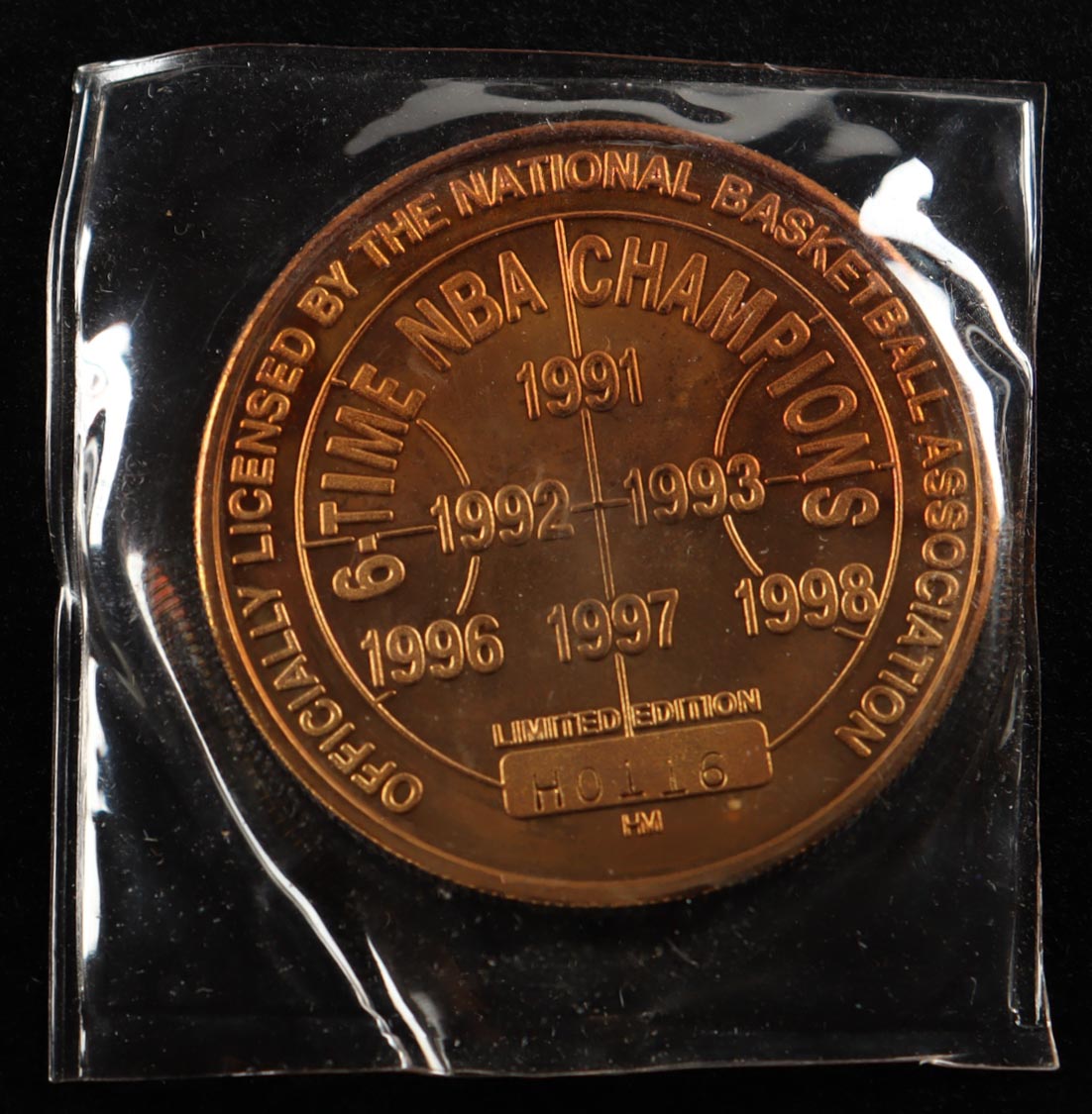 Chicago Bulls Six Time NBA Champions Highland Mint Commemorative Coin ...