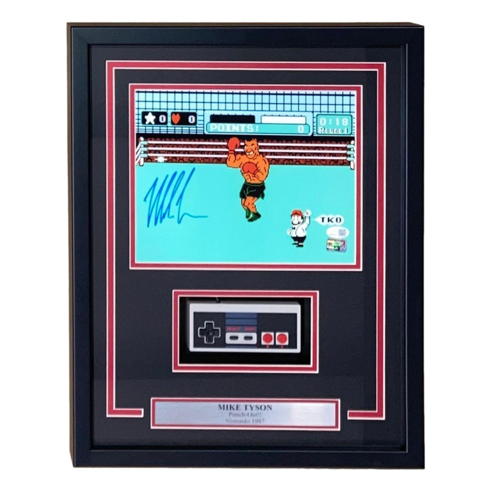 Mike Tyson Signed "Punch-Out!!" Custom Framed Photo Display With ...