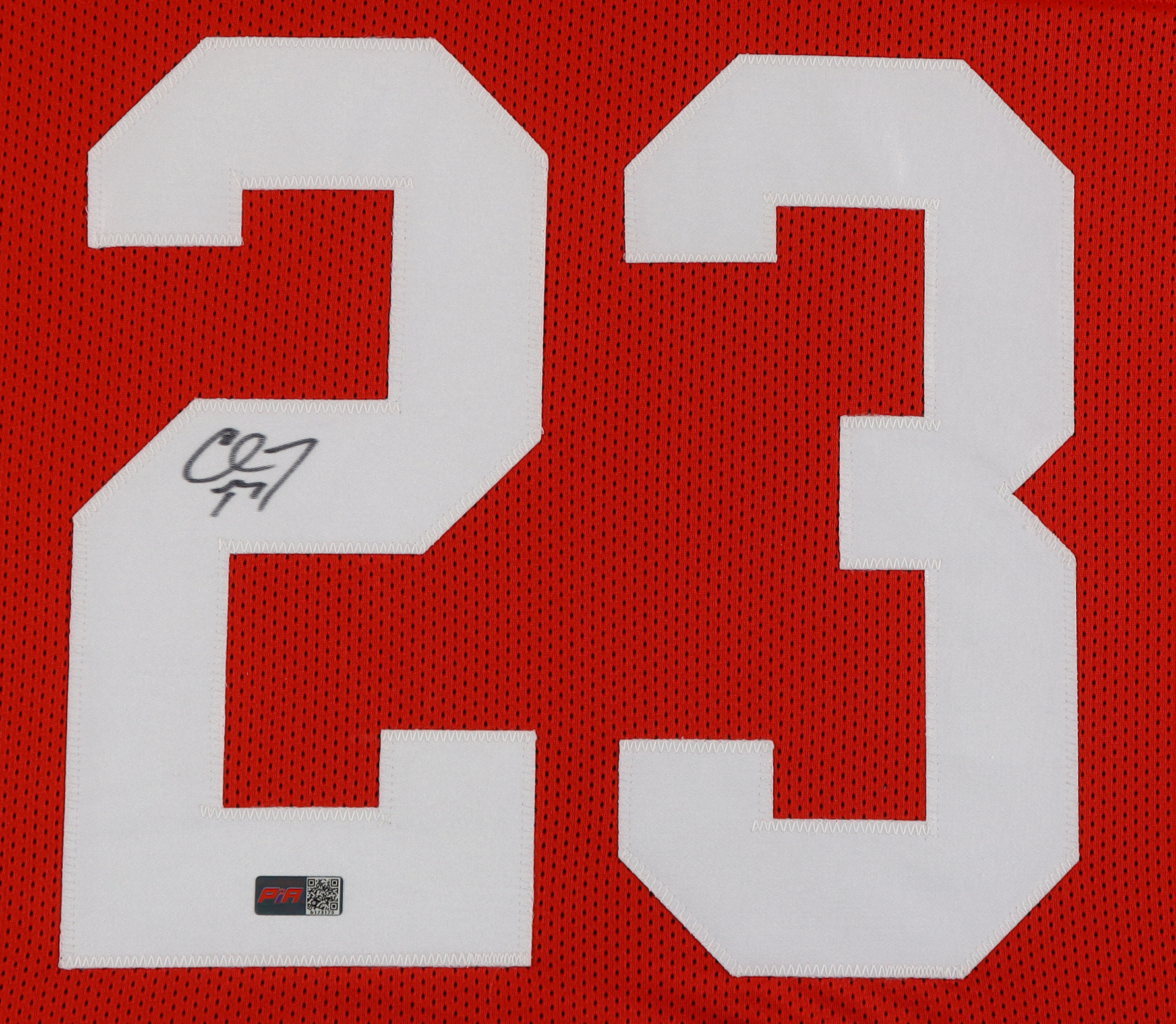 Christian McCaffrey Signed Custom Framed Jersey Display (PIA ...