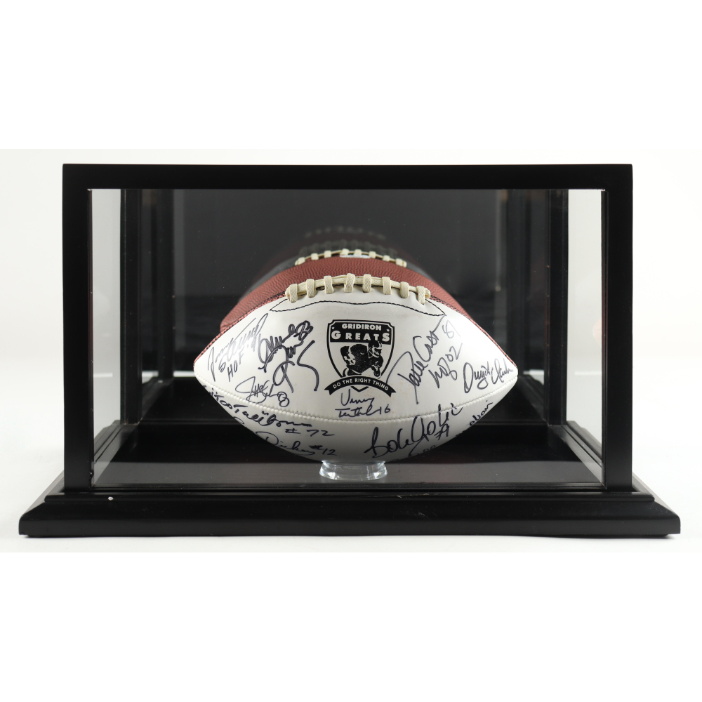 NFL Hall of Famers & Greats Mini Football Signed by (12) with Dave ...