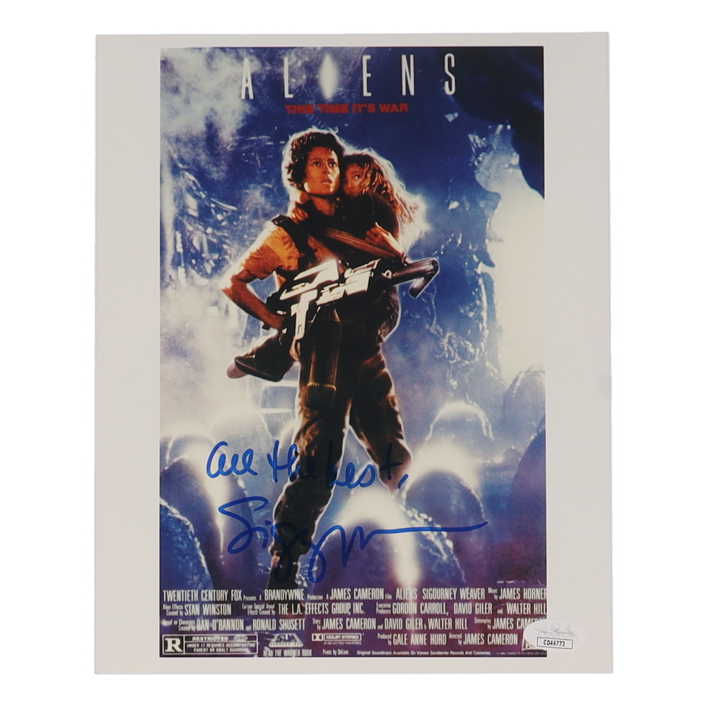 Sigourney Weaver Signed "Aliens" 8x10 Photo Inscribed "All the best ...