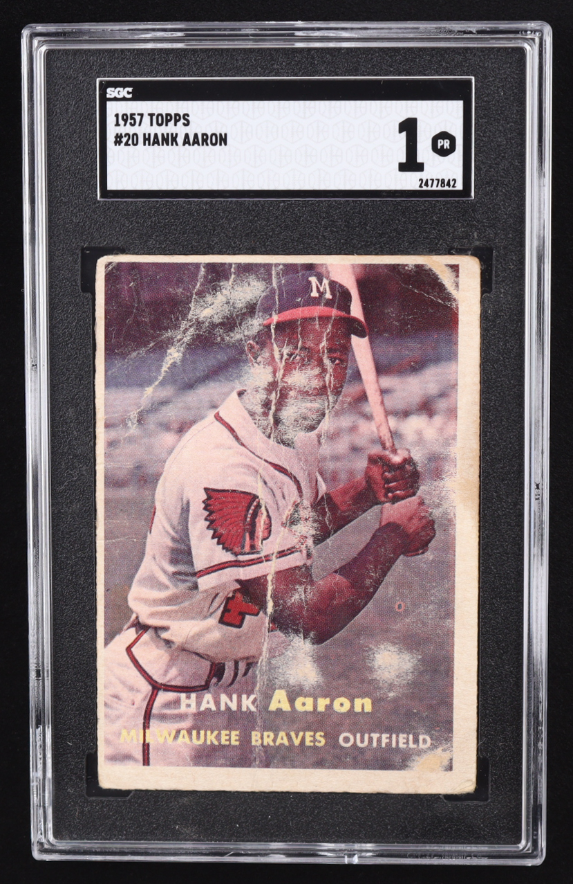 Hank Aaron 1957 Topps #20 (SGC 1) | Pristine Auction