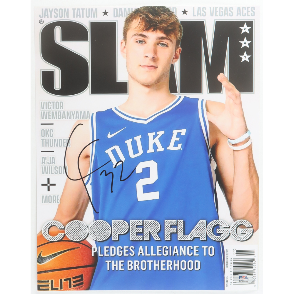 Cooper Flagg Signed Duke Blue Devils 11x14 Photo (PSA) | Pristine Auction