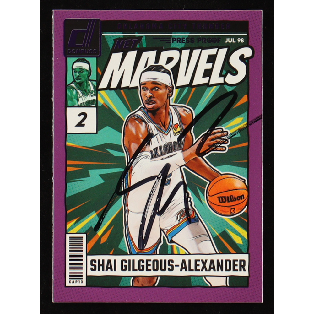 Shai Gilgeous-Alexander Signed 2024-25 Donruss Net Marvels Press Proof ...