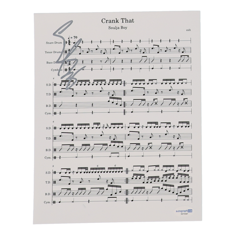Soulja Boy Signed "Crank That" 8x10 Photo (ACOA) | Pristine Auction