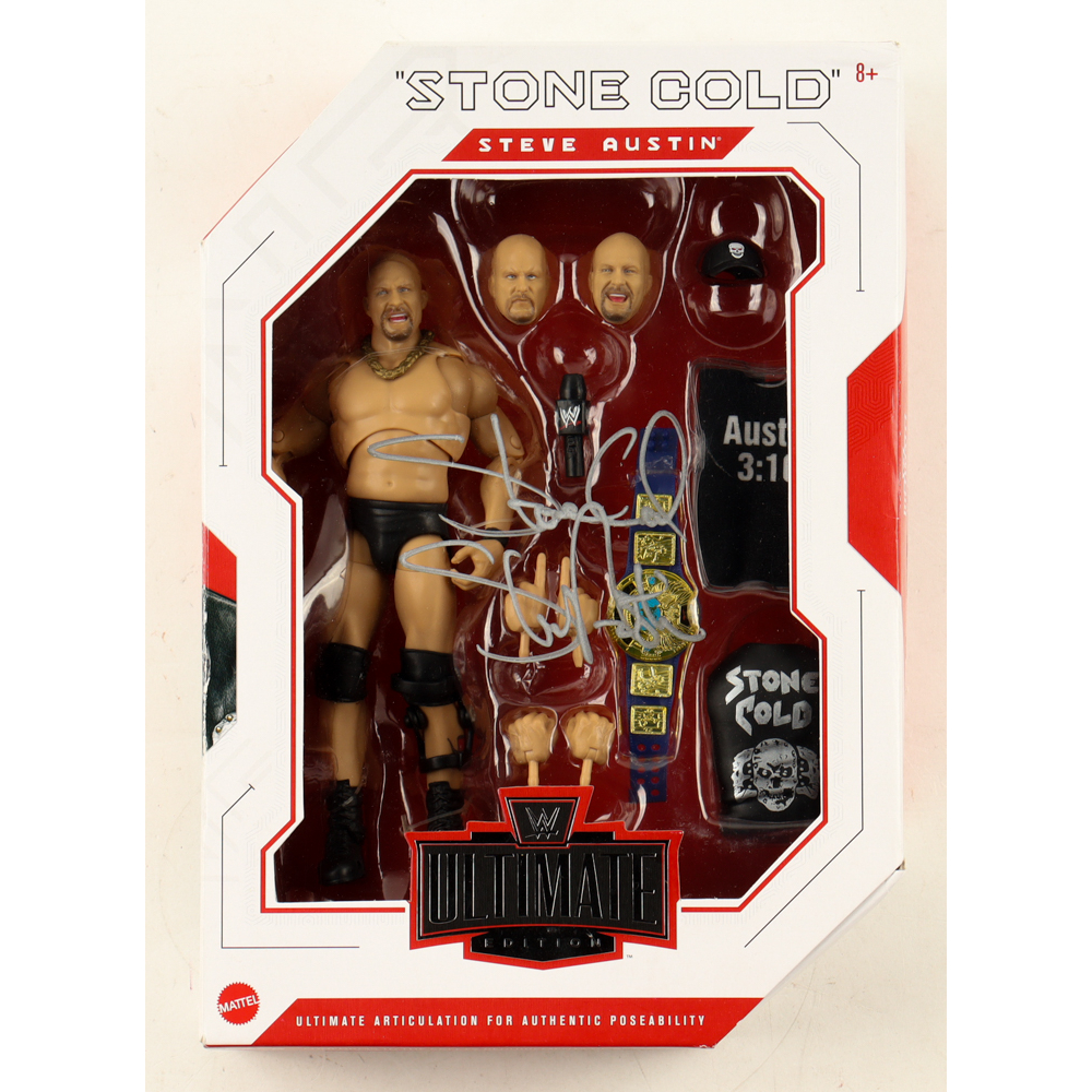 'Stone Cold' Steve Austin Signed WWE Mattel Ultimate Edition Action ...