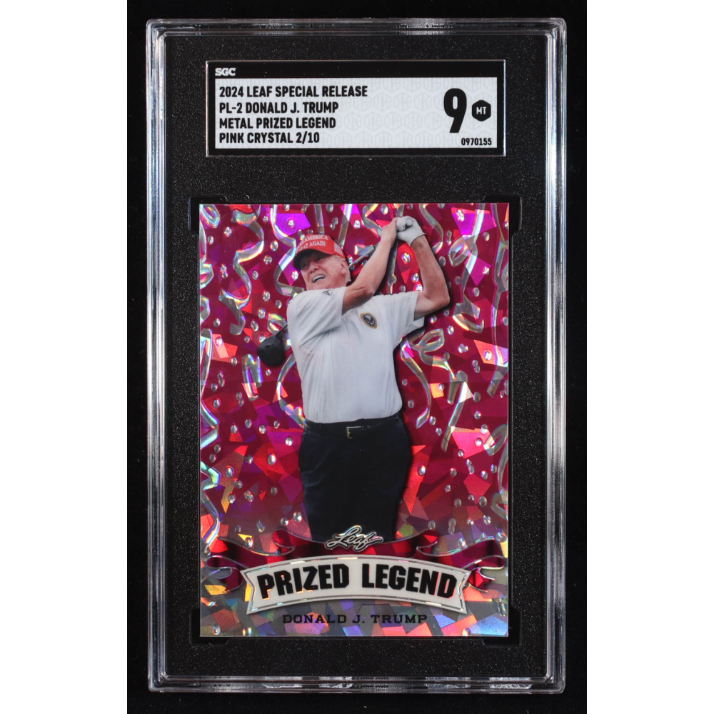 Donald J. Trump 2024 Leaf Metal Special Release Prized Legend Crystal ...