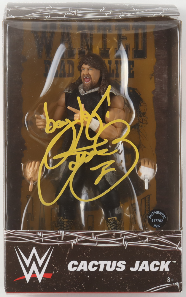 Cactus Jack Signed WWE Elite Ringside Exclusive Action Figure ...