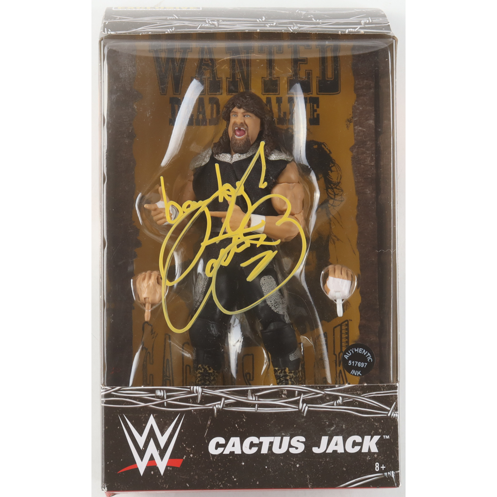 Cactus Jack Signed WWE Elite Ringside Exclusive Action Figure ...