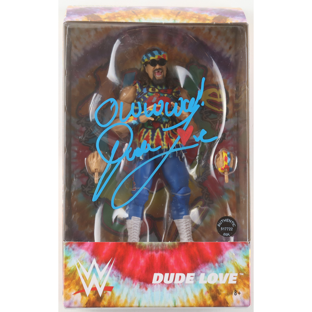 Mick Foley Signed WWE Dude Love Elite Collection Action Figure "Owwww ...