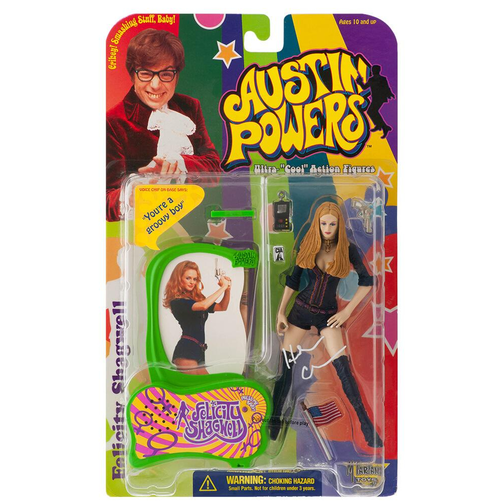 Heather Graham Signed "Austin Powers" Felicity Action Figure (Schwartz ...